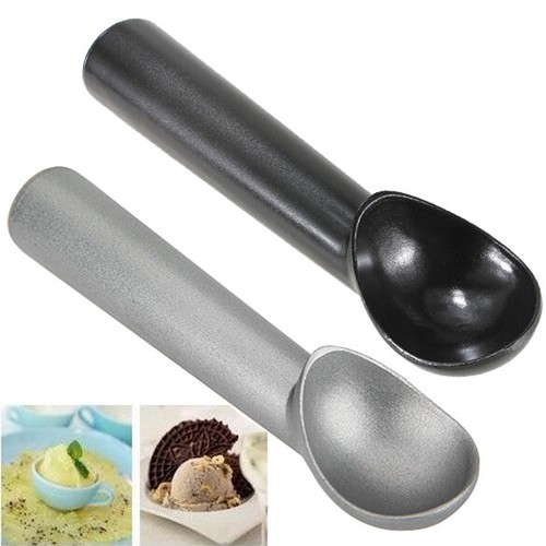 Ice Cream Scoop Anti-Freeze Heavy Duty Melon Ball Spoon for Home ...