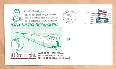 NASA M2F3 LIFTING BODY 103rd FLIGHT NOV 9,1972 EAFB SPACE VOYAGE COVER ...