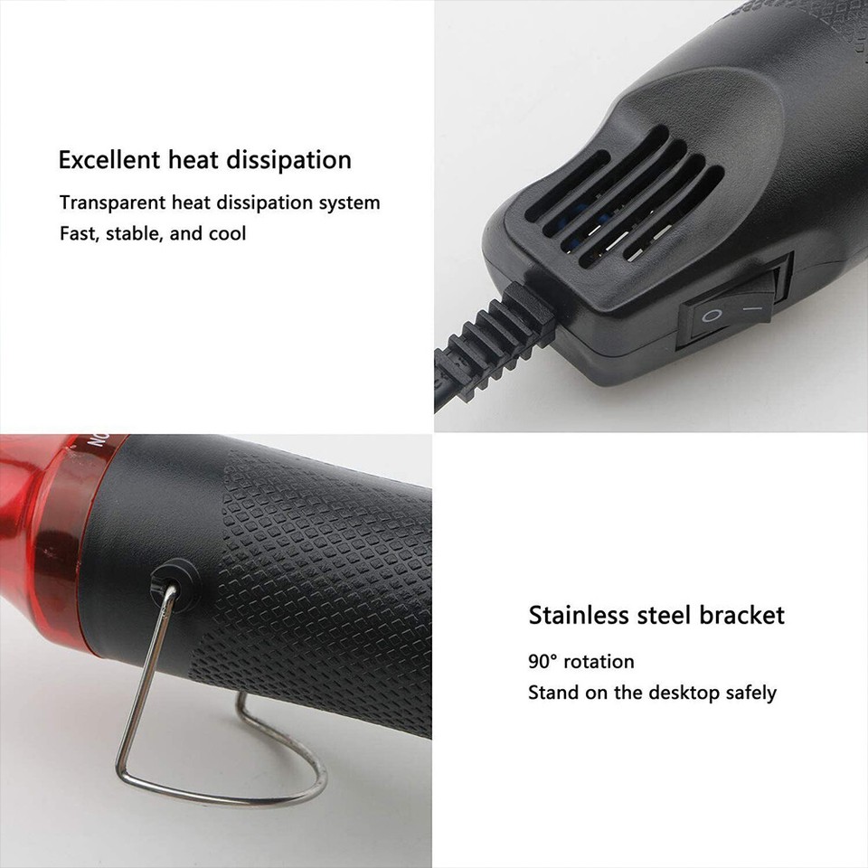 Mini Handheld Heat Gun Electric 300W Portable Heat Gun DIY Craft ...