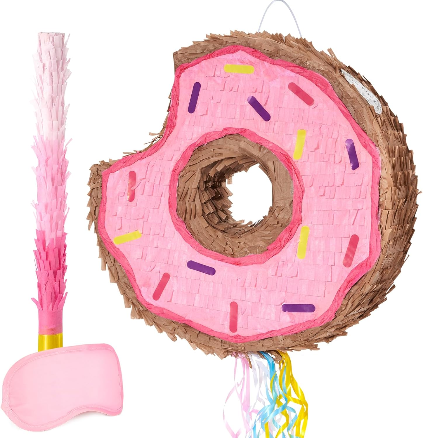 Donut Piñata - Pink Donut Pinata with String Birthday Partyn ...