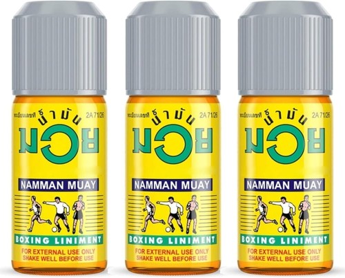 3x 120 cc. Namman Muay Thai Boxing Oil Liniment Relieves Muscular Aches ...