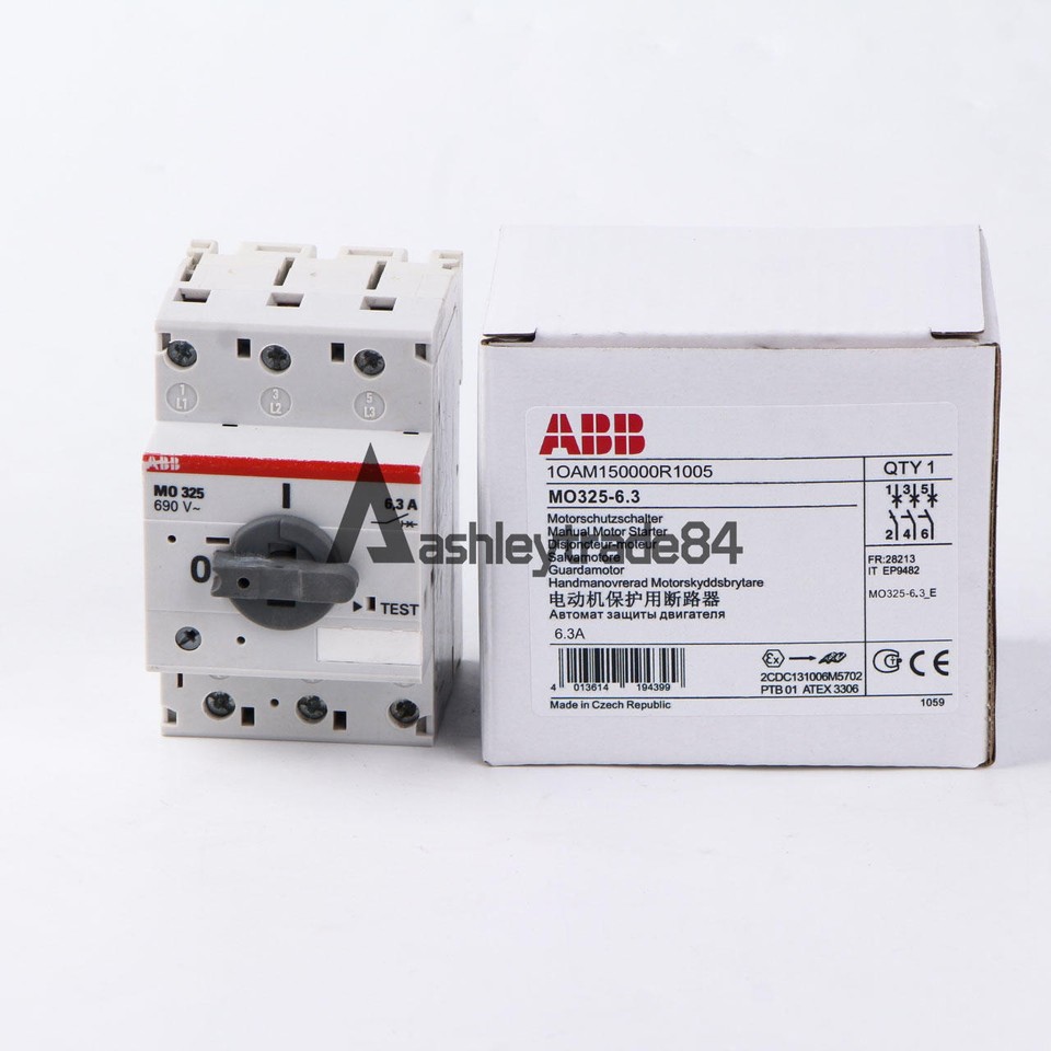 1PC NEW ABB MO325-6.3 Circuit Breaker 6.3A 690V IN BOX | eBay