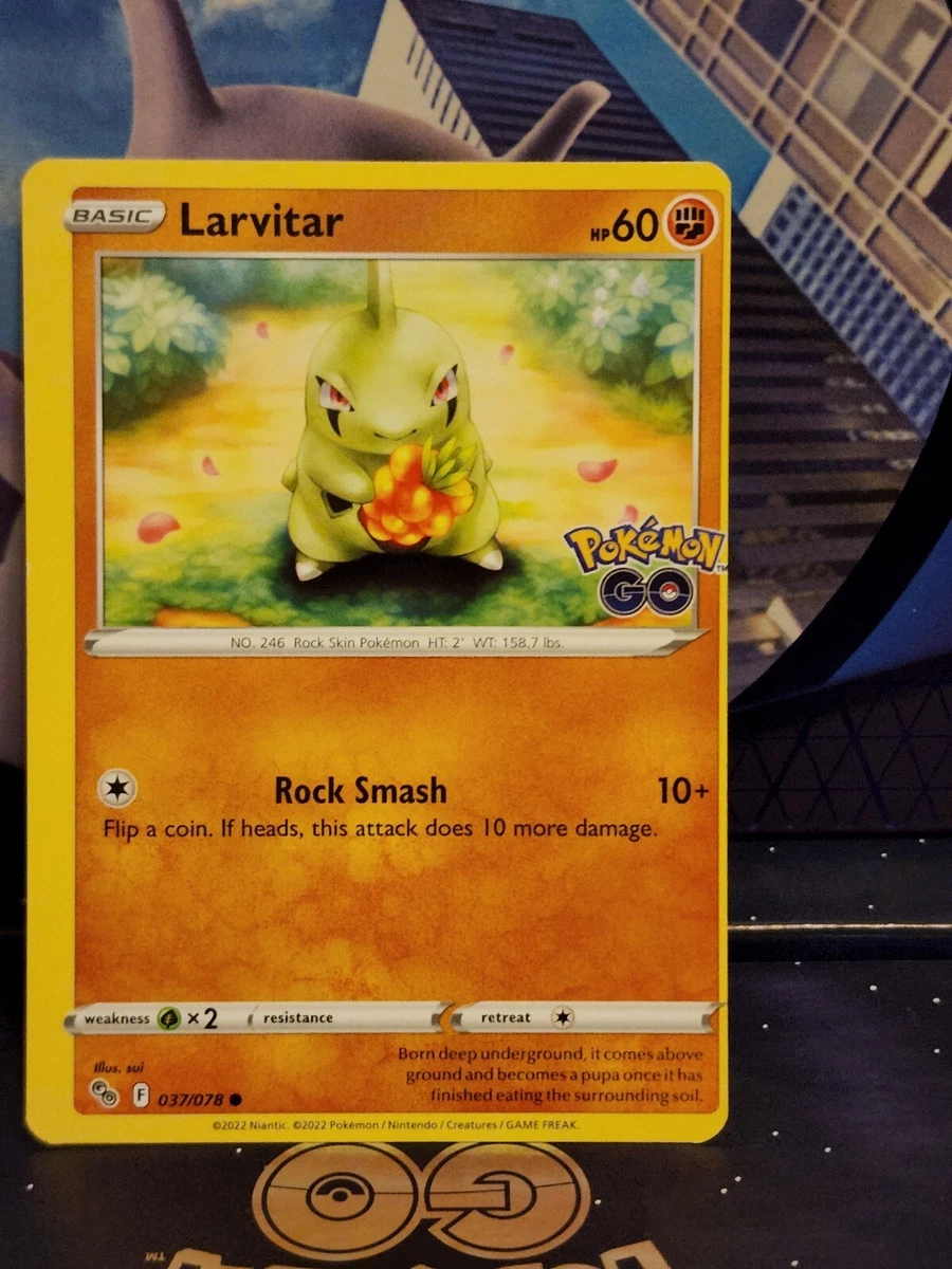Pokemon Larvitar Card