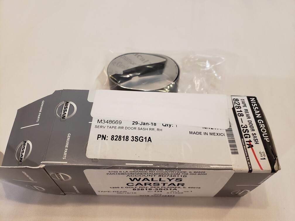 Nissan Tape-Rear Door SASH Rear, Right Hand RH 82818-3SG1A | eBay