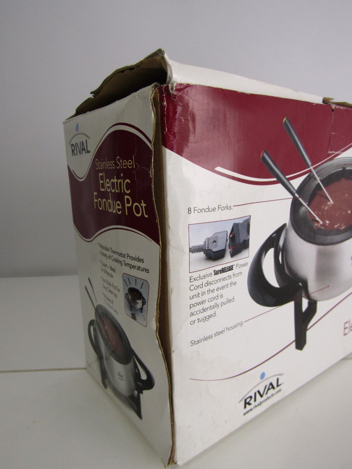 Rival Stainless Steel Select Electric Fondue Pot Fd325s With 8 Forks ...
