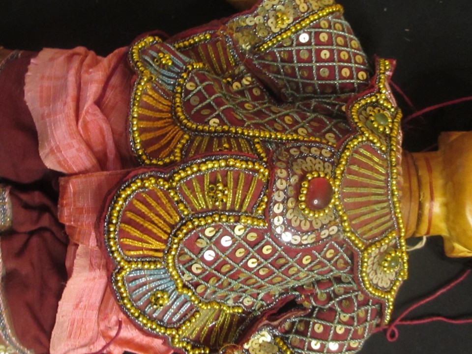 Antique Burmese Hand Carved Wooden Marionette String Puppet With Handle ...