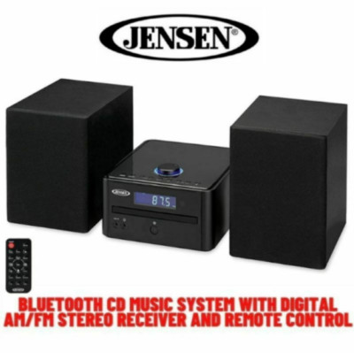 Bookshelf Home Stereo System Bluetooth Cd Player AM FM Radio Stereo ...
