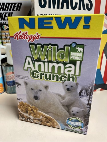 2008 Kellogg’s Polar Wild Animal Crunch Cereal 11 oz Full Box Factory ...