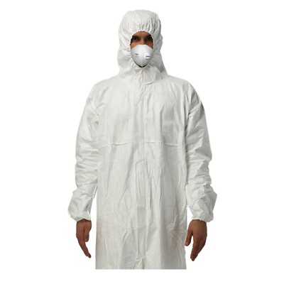 Disposable Overalls Protective Suit Breathable Impervious Hood Design ...