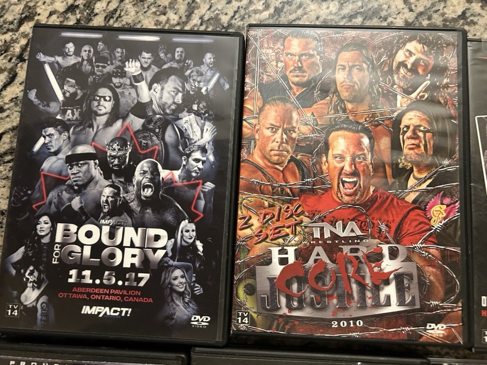12 WWE TNA ROH DVDs! Rare! | eBay