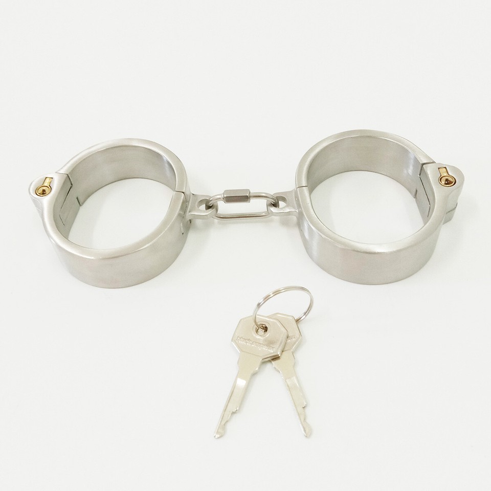 Stainless Steel Handcuff Ankle Cuffs Wrist Cuff Bondage Restraints ...