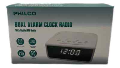 PHILCO PAR2106 Digital Alarm Clock Radio 0.6" LED FM radio Dual Alarm ...