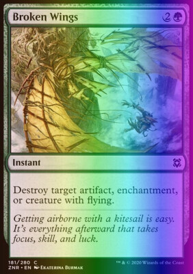 MTG Magic the Gathering Broken Wings (181/457) Zendikar Rising NM FOIL ...