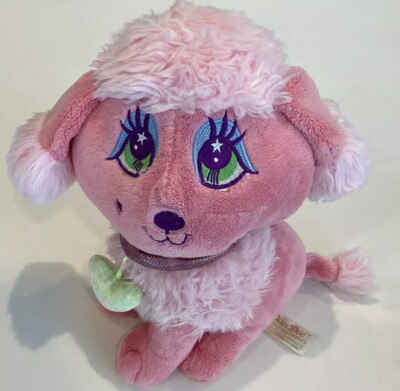 Dan Dee Pink Poodle Puppy Dog Stuffed Plush 12” Green Heart Collar ...
