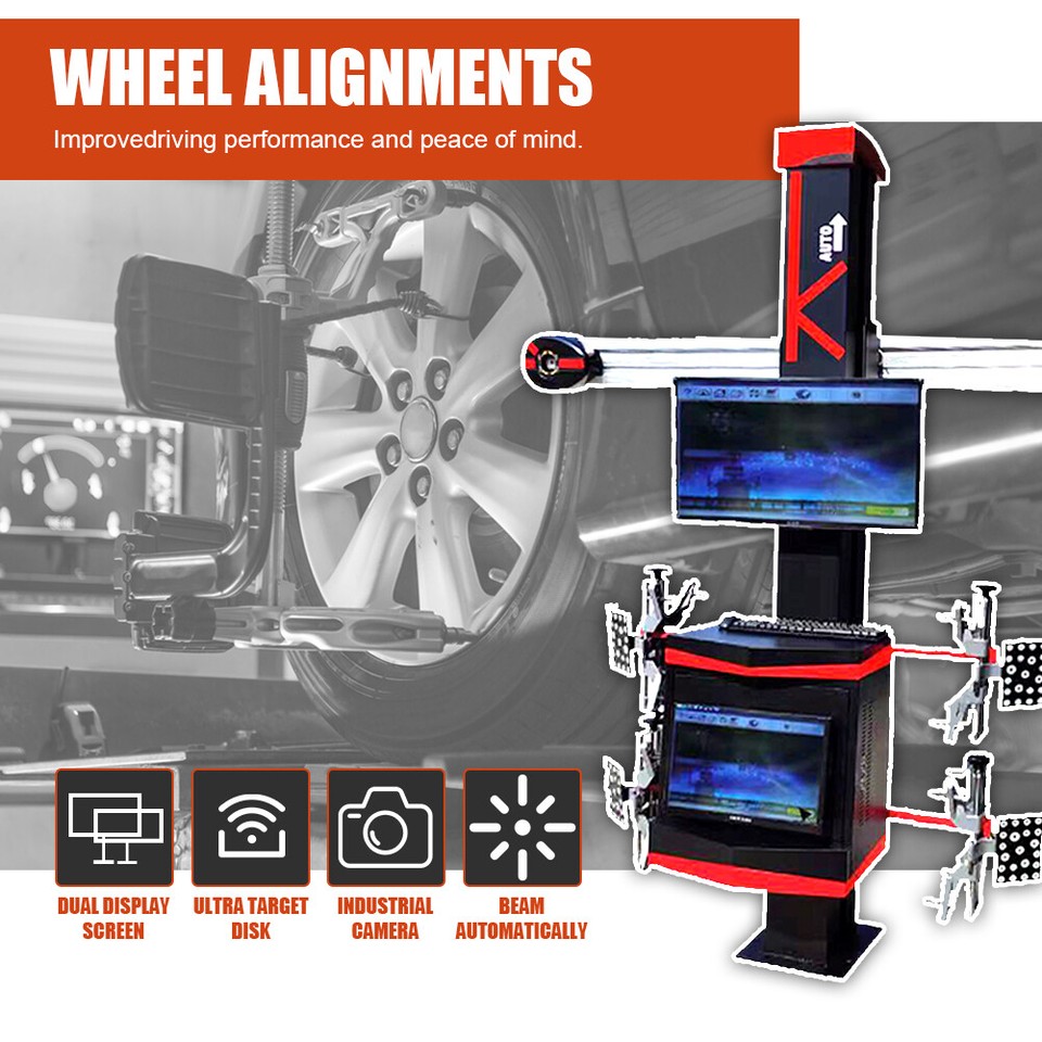 3D Wheel Alignment Machine Wheel Tire Aligner Fully Automatic Wheel ...