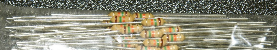 200 pieces 15,000 Ohm ¼ watt 5% Carbon Film Resistor Individual pieces ...