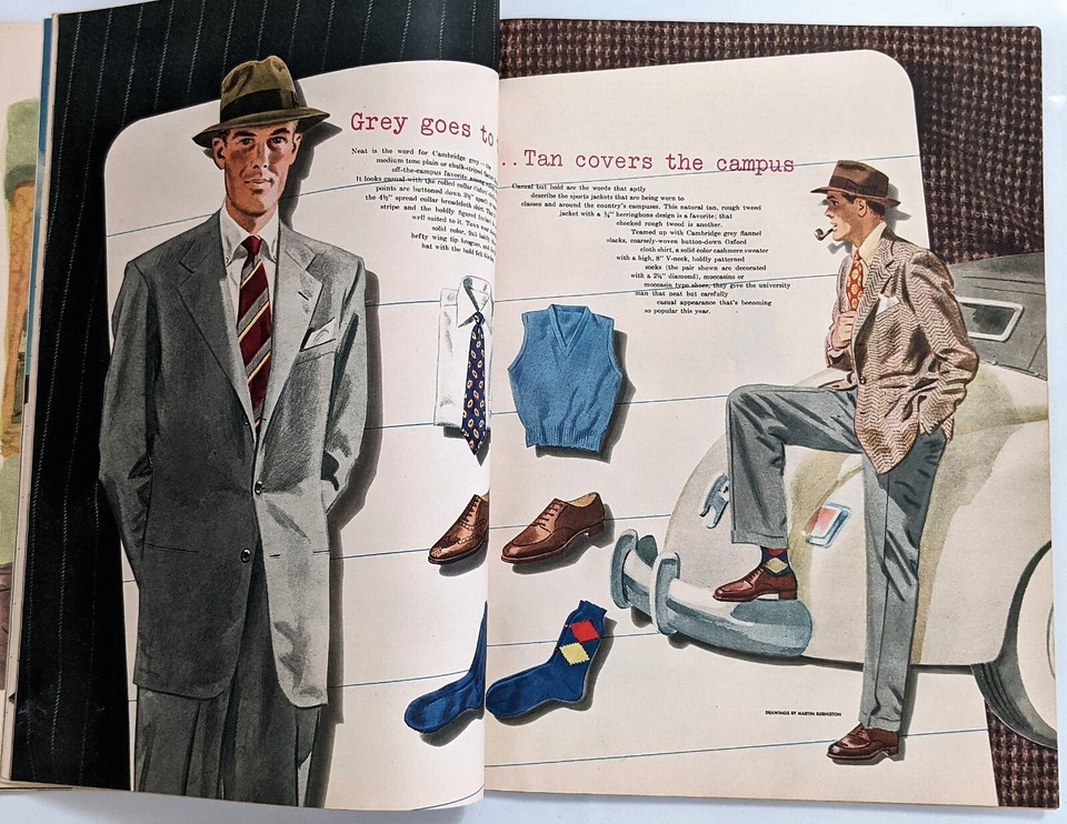 Esquire Sept 1948 Magazine Men Fashion Style Sports VTG AD's | eBay