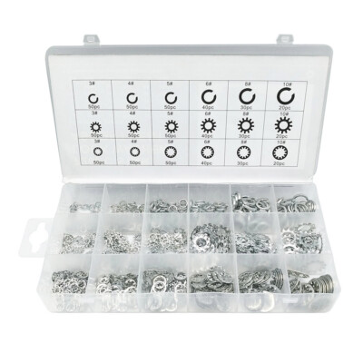 720pcs/set Star Lock Washer Assort Kit Internal & External Teeth Lock ...