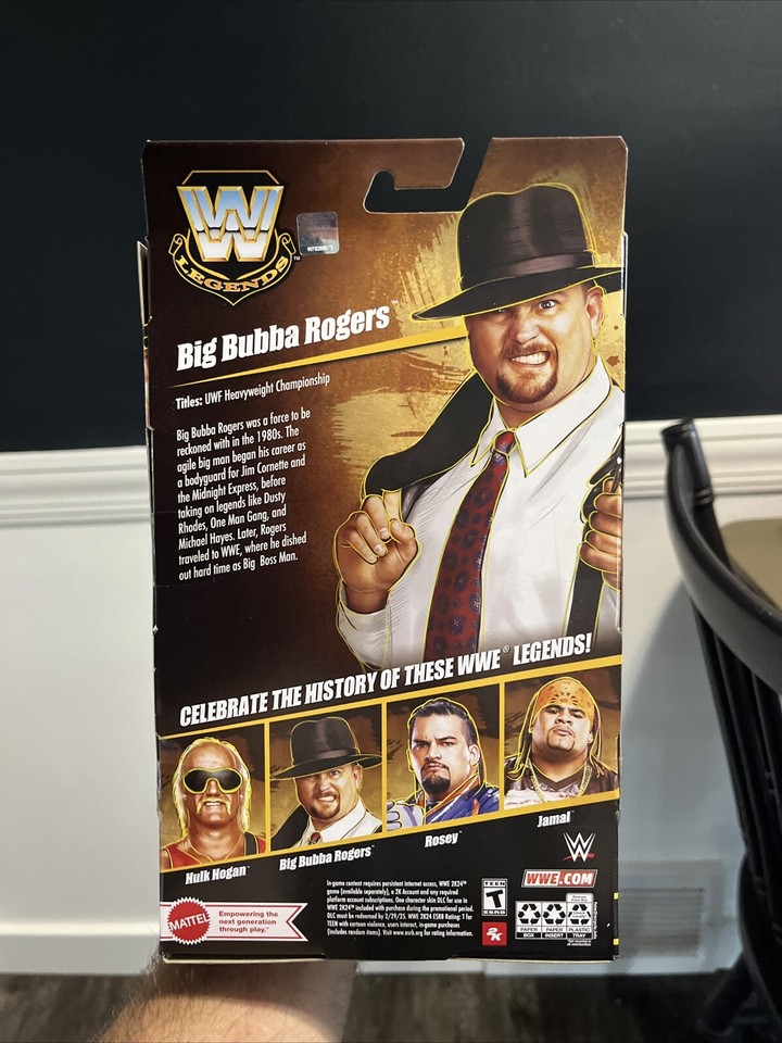 Mattel WWE Legends Elite Big Bubba Rogers (White Shirt) Series 23 | eBay
