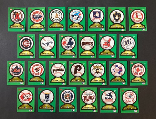 1988 Fleer Baseball Complete Team Logo Sticker Set of 26 Cards - Free ...
