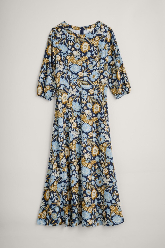 Seasalt Women's Dress - navy Pellar Floral Dress - Regular - Floral ...