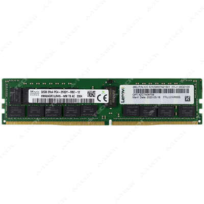 IBM-Lenovo 32GB DDR4-2933 RDIMM 01KR355 4ZC7A08709 4ZC7A69983 Server ...