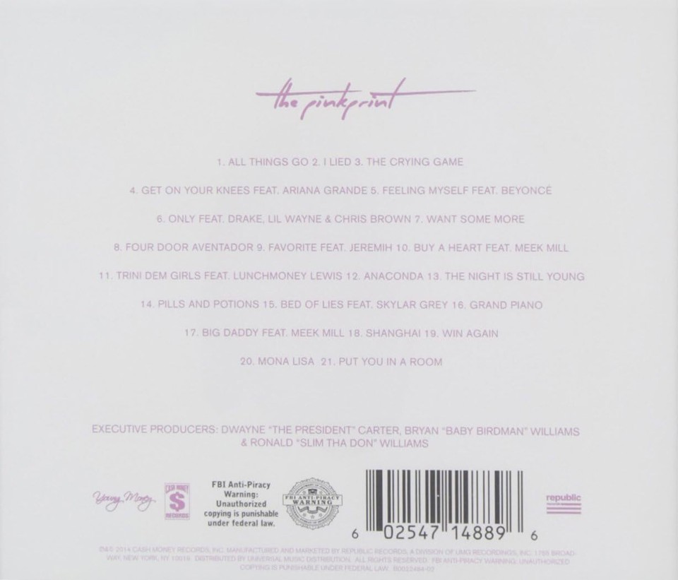 Nicki Minaj The Pinkprint explicit_lyrics (CD) | eBay