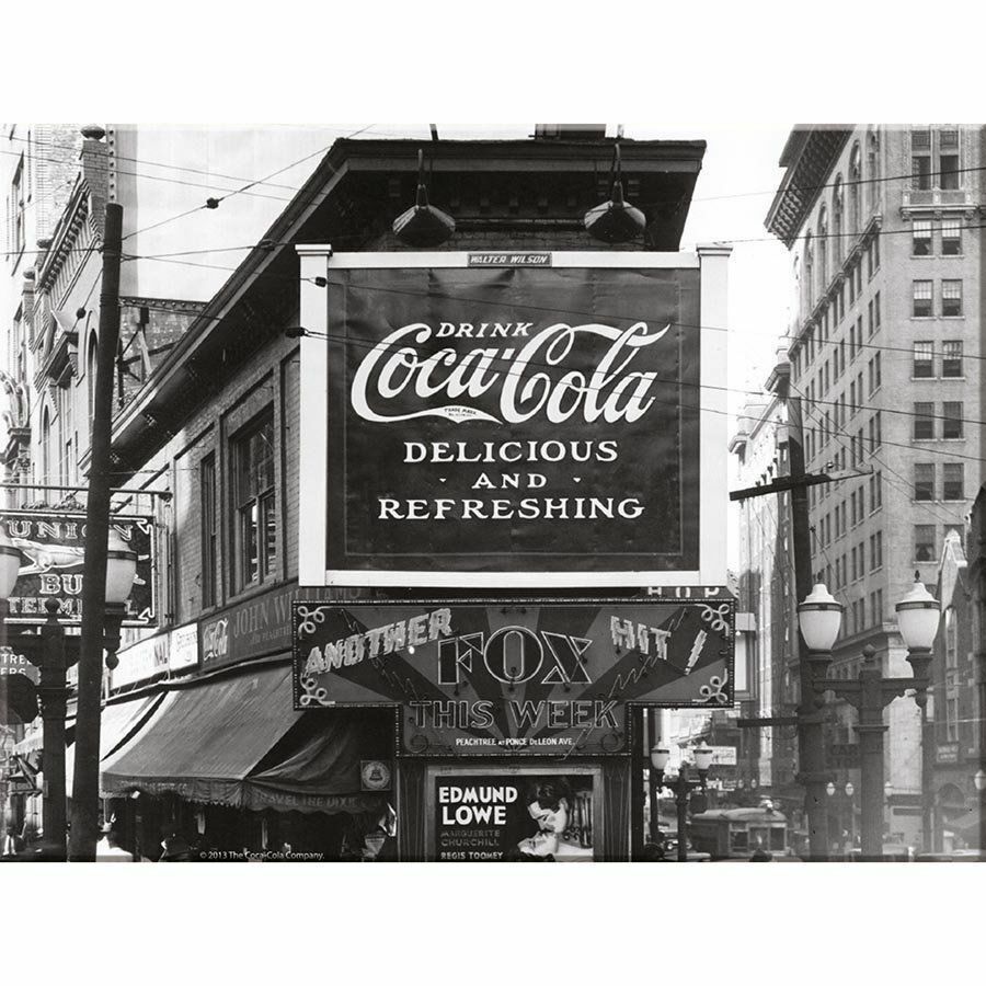 Coca-Cola Landscape Atlanta Glass Board | eBay