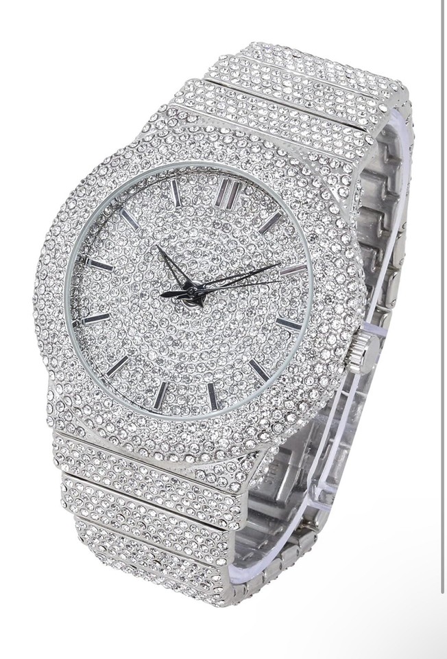 Iced Out Fully Iced Mens Luxury Watch | eBay