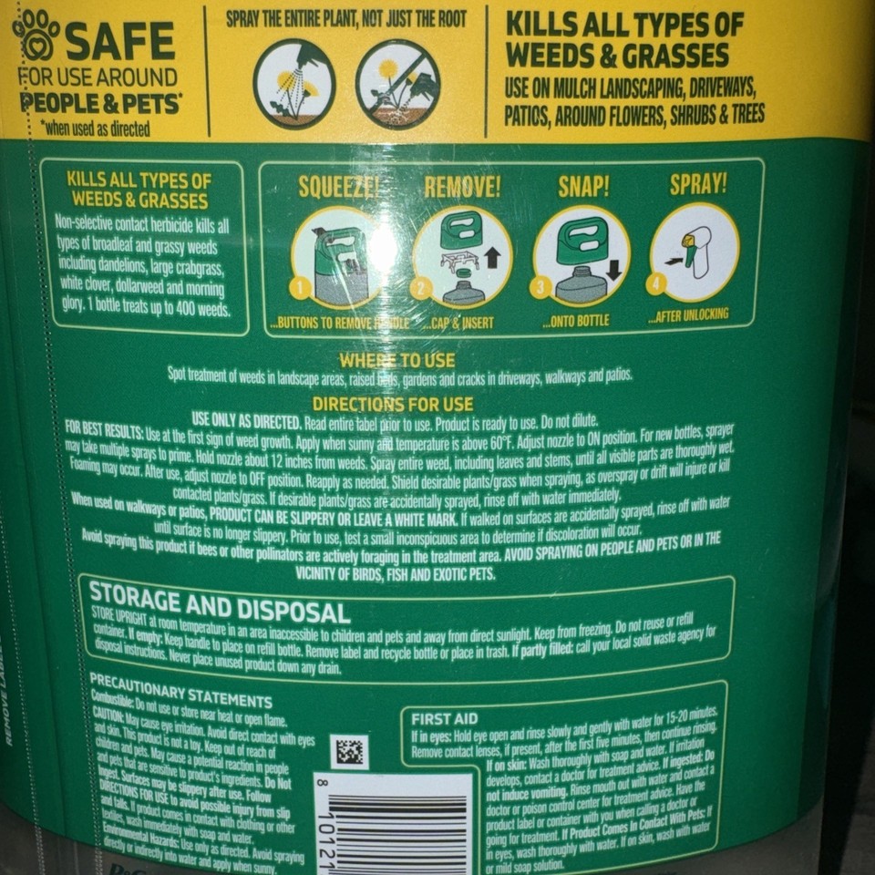 Spruce Weed Killer Spray - Snap & Spray Weed & Grass Killer₂ Powered ...