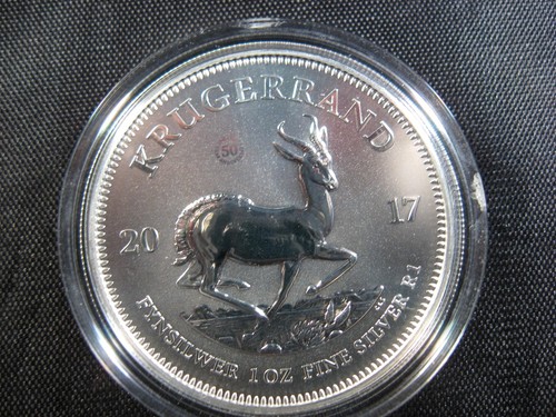 2017 South Africa 1 oz. .999 Silver Krugerrand 50th Ann. Premium Coin ...