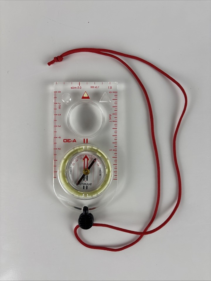 SUUNTO A-30 Compass: Compact, hiking compass with luminous markings in ...