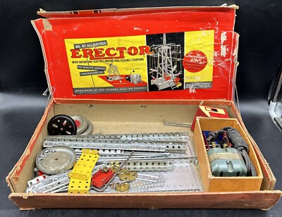 1948 A.C. Gilbert Erector Set With Motor Cardboard Box | eBay