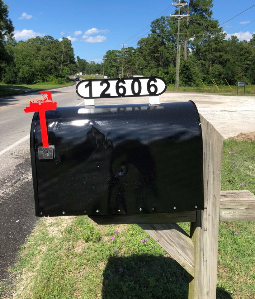 Deer Buck Metal Mailbox Flag Aluminum CNC Art Outdoors Hunting HARDWARE ...