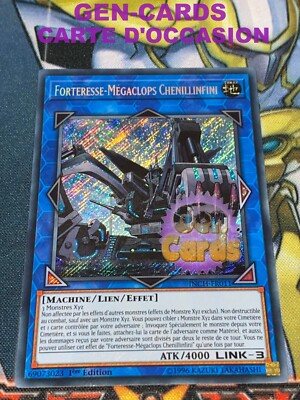 CARTE Yu Gi Oh FORTERESSE-MEGACLOPS CHENILLINFINI INCH-FR011 1ère éditi ...