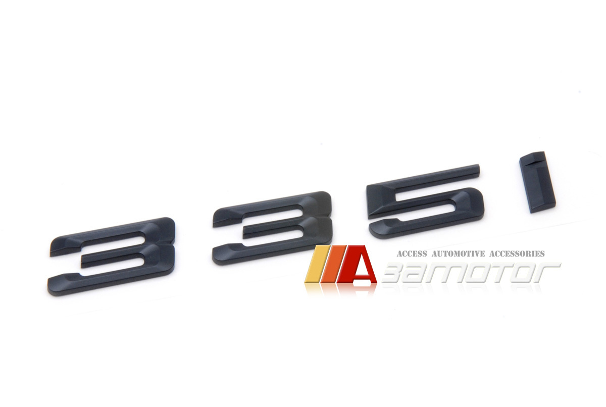 Matte Black Letter Trunk Rear Emblem Badge Letters 335i 335 fits BMW ...