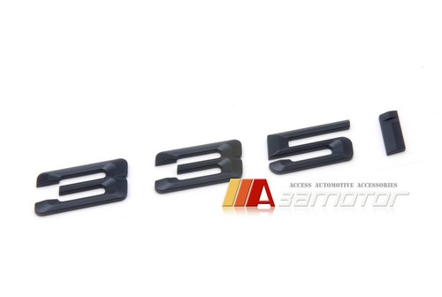 Matte Black Letter Trunk Rear Emblem Badge Letters 335i 335 fits BMW ...