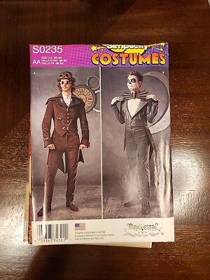 Sewing Pattern Simplicity S0235 Steampunk Jack Skeleton NBC Costume ...