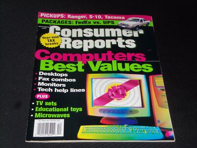 1998 DECEMBER CONSUMER REPORTS MAGAZINE - BEST COMPUTERS COVER - O ...