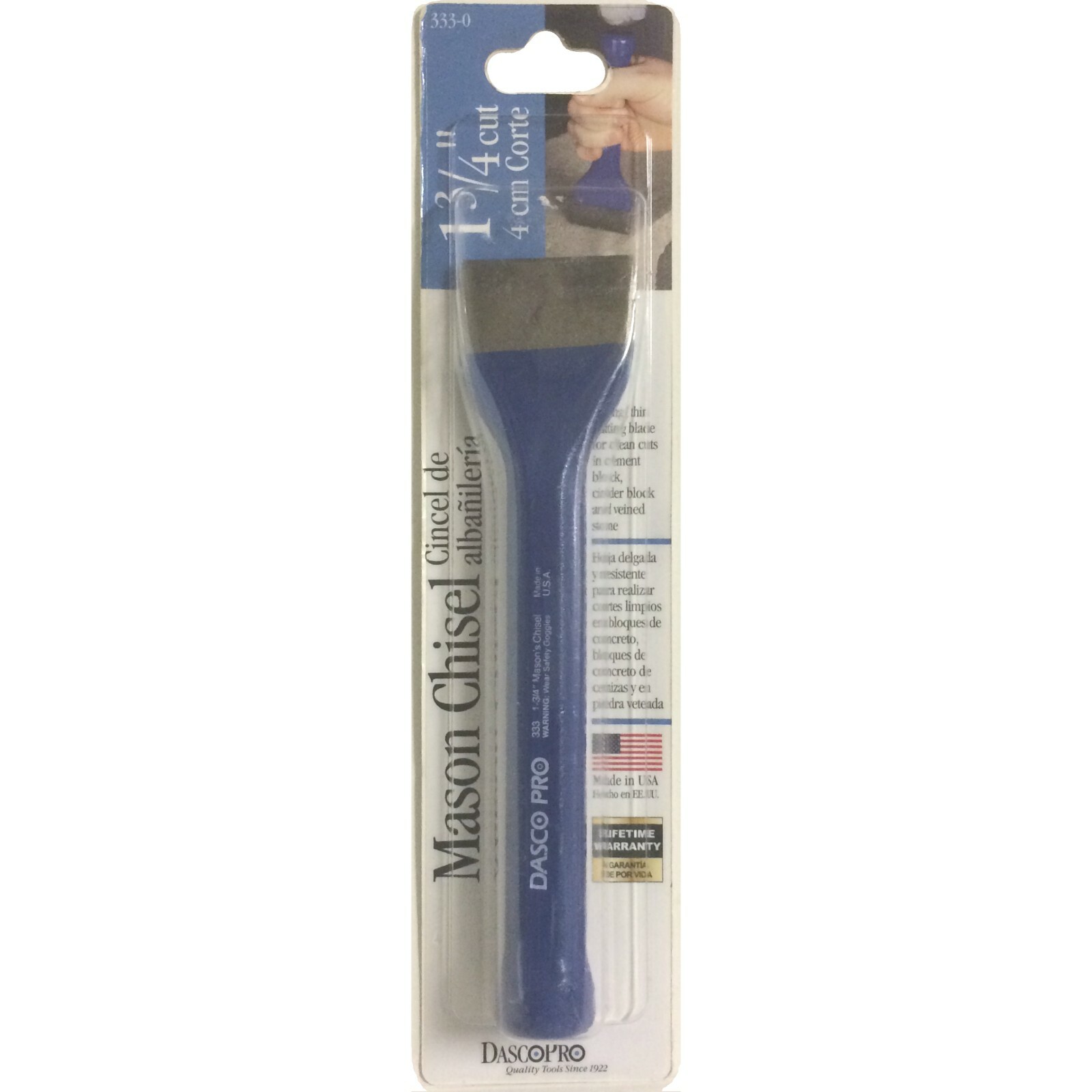 Dasco Pro, High Grade Carbon Steel Chisel Assorted Sizes, made in USA ...