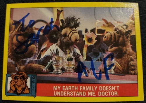 ALF VOICE PAUL FUSCO SIGNED AUTOGRAPHED ORIGINAL VINTAGE TOPPS TRADING ...