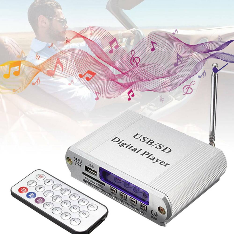 USB SD Card MP3 Digital Player FM Radio Remote Control LED Display ...