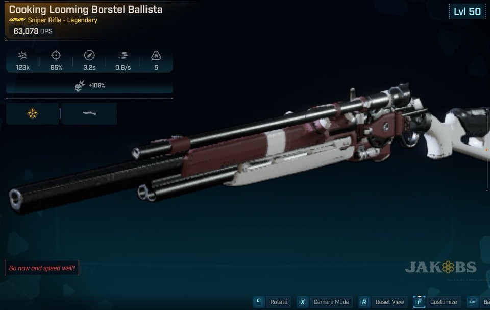 Borderlands 4 Modded Level 50 Weapon Borstel Ballista Sniper XBOX X/S ...