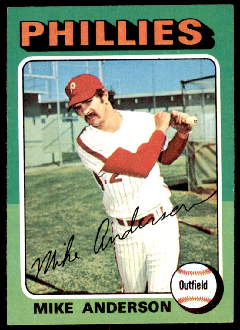 1975 TOPPS. MIKE ANDERSON. PHILADELPHIA PHILLIES #118 | eBay