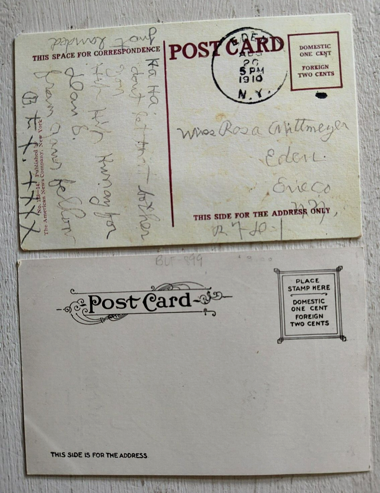 1907 Old Home Week Buffalo NY Postcard & 1910 Buffalo NY Homecoming ...