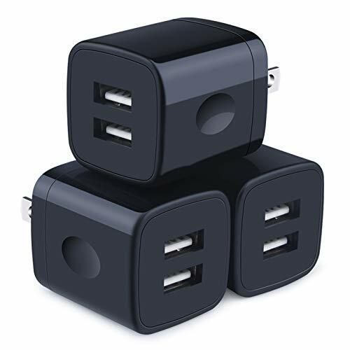 Wall Charger Adopter Charging Block Fast Dual Port 2.1A USB Power Brick ...