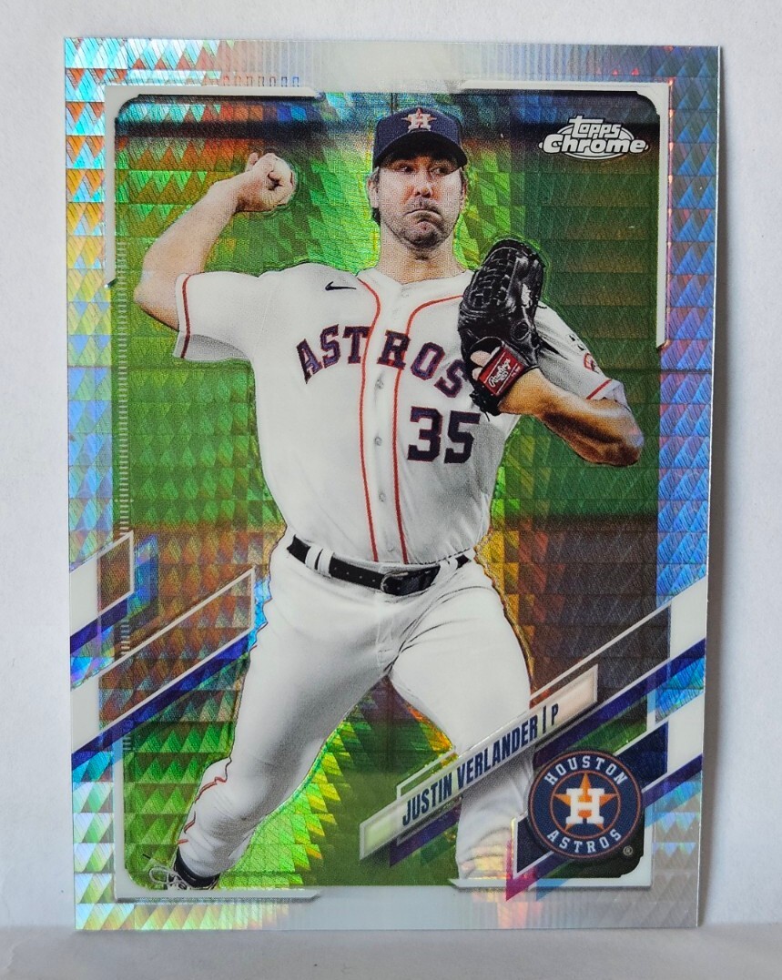 2021 Topps Chrome - Prism Refractor #122 Justin Verlander for sale ...