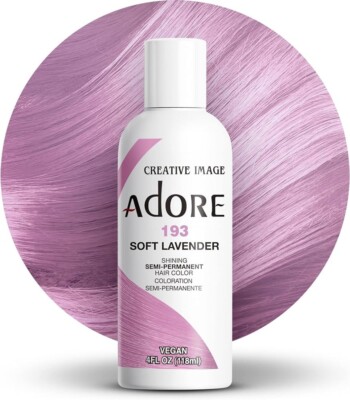 Adore Semi Permanent SOFT LAVENDER Hair Colour 193 - 118ml | AUS SELLER ...