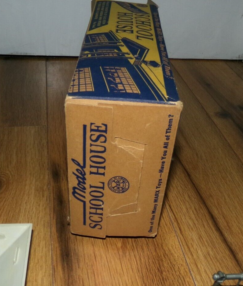 Vintage 1950s Louis Marx Marxville Plastic School House Model Toy ...