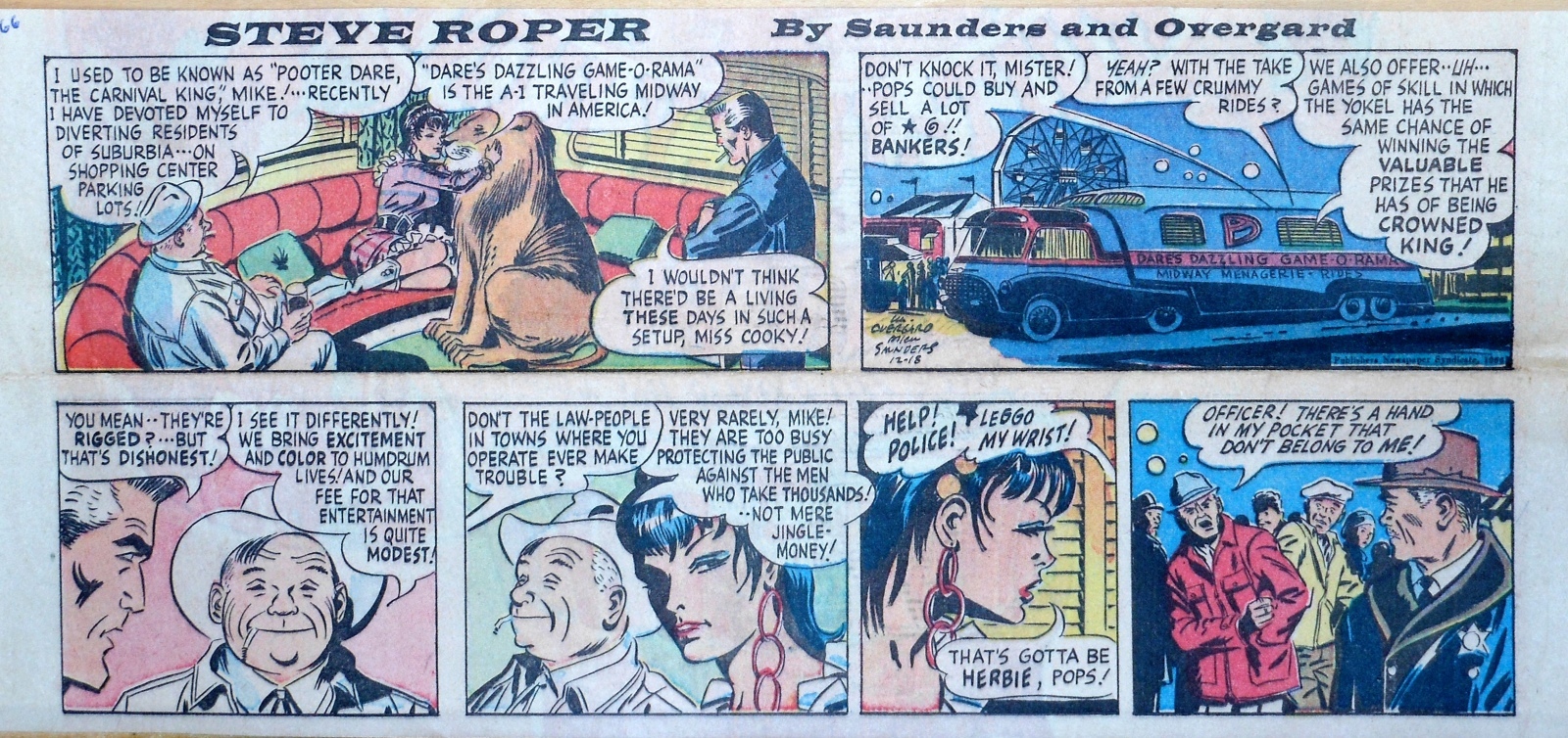 Steve Roper & Mike Nomad - full color Sunday comic page - December 18 ...